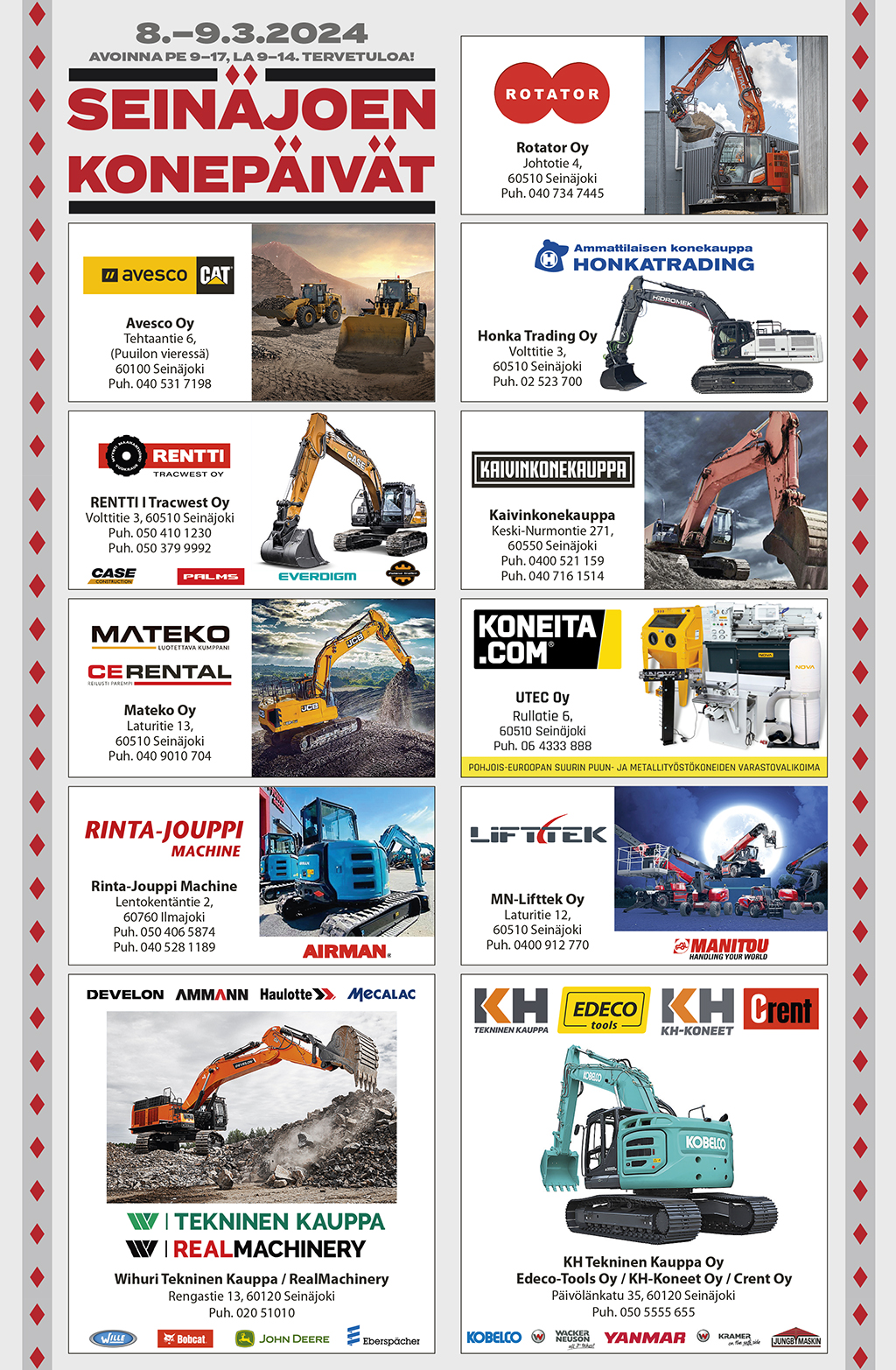 Seinäjoen Konepäivät maaliskuun toisena viikonloppuna - Konepörssi.com